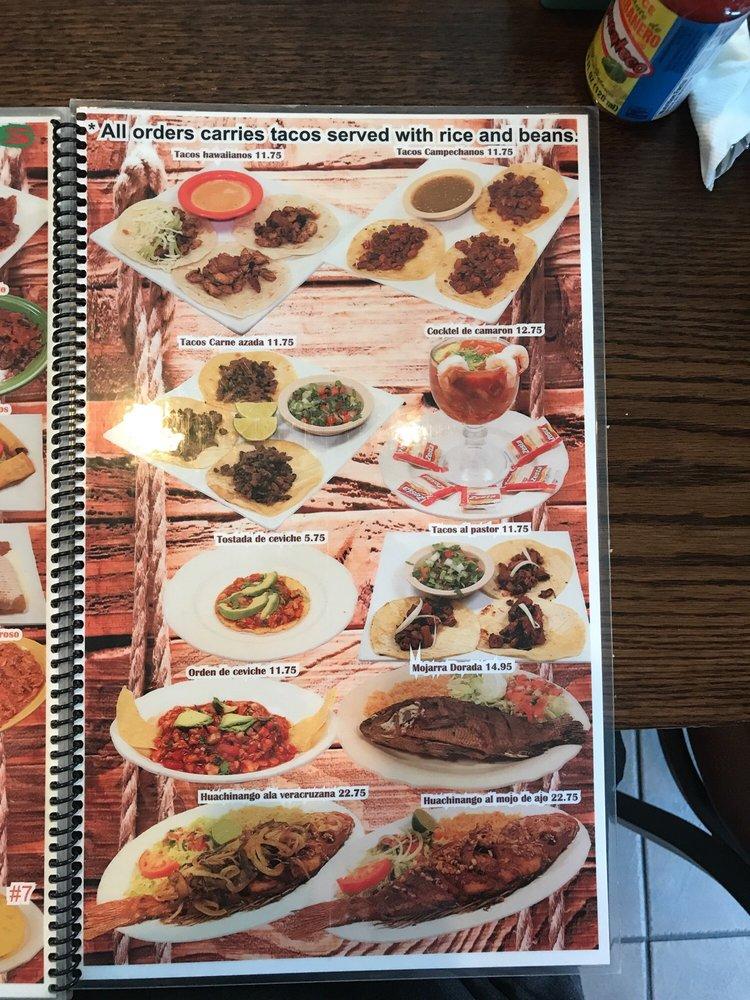 Menu at El Rancho Nuevo restaurant, Weldon Spring