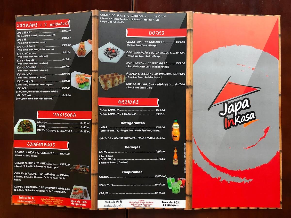 Menu em Japa In Kasa restaurante, Piçarras
