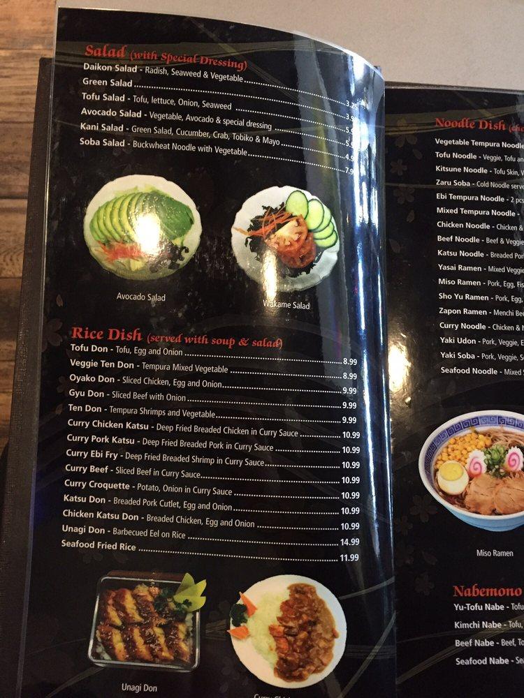 Menu at Kuni Sushi Ya restaurant, Toronto, 20 Baldwin St