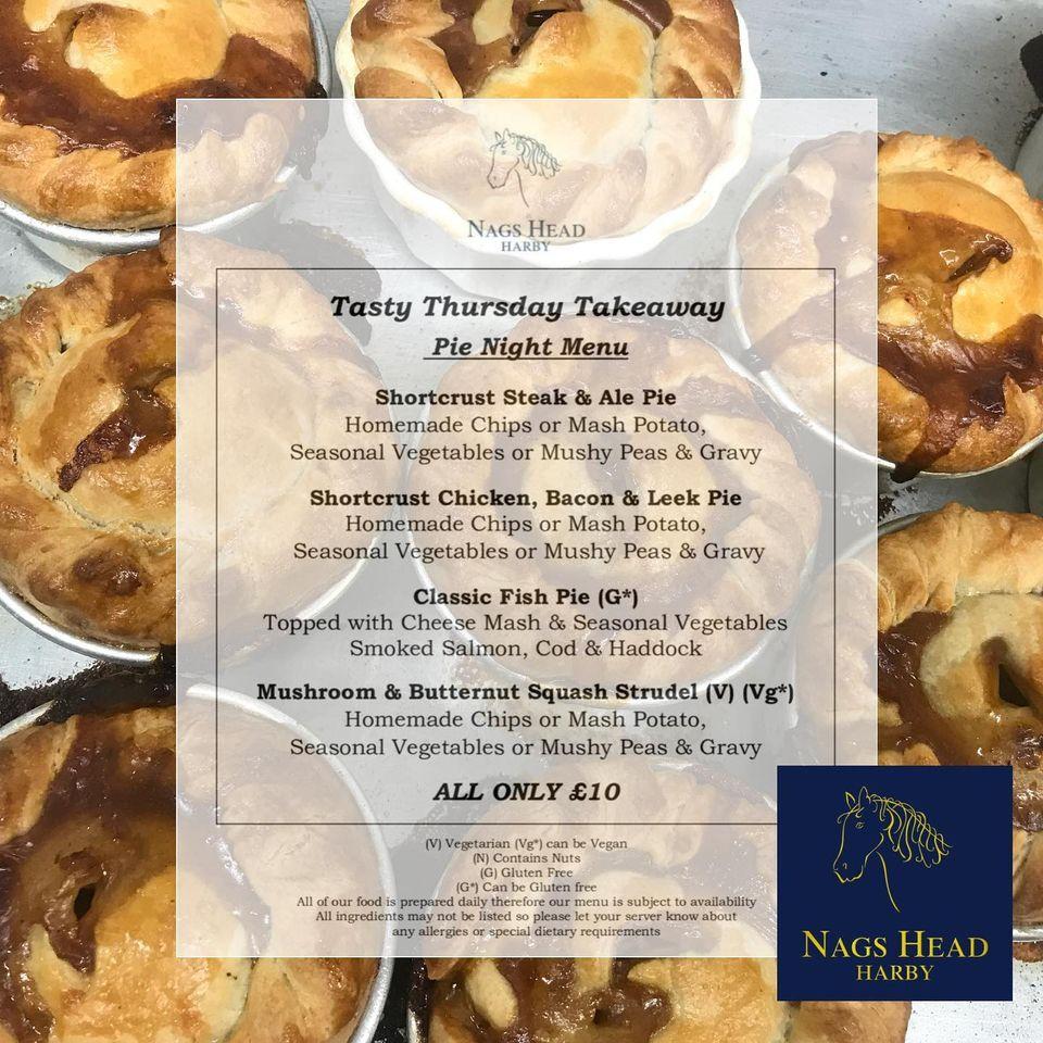 Menu at Nags Head pub & bar, Long Clawson, 20 Main St