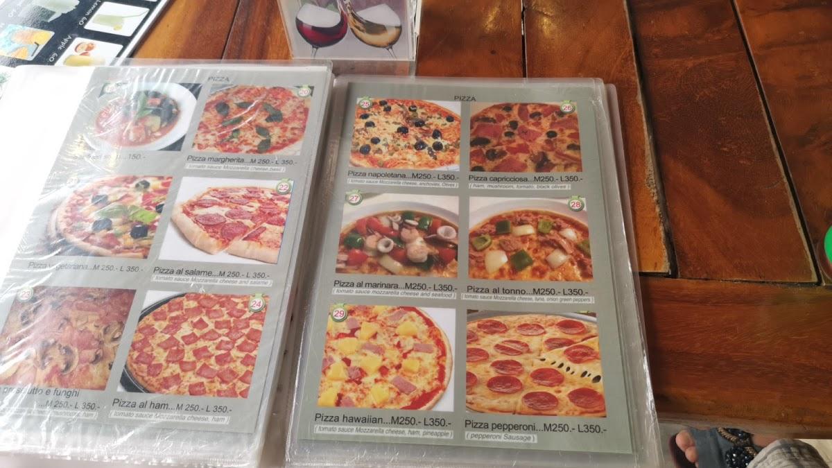 Menu at Piatto Ricco restaurant, Ko Chang, 474C+JWR