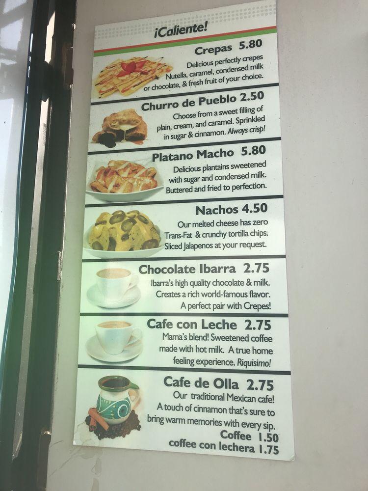 Menu at Raspado Xpress pub & bar, Los Angeles, Van Nuys Blvd #11