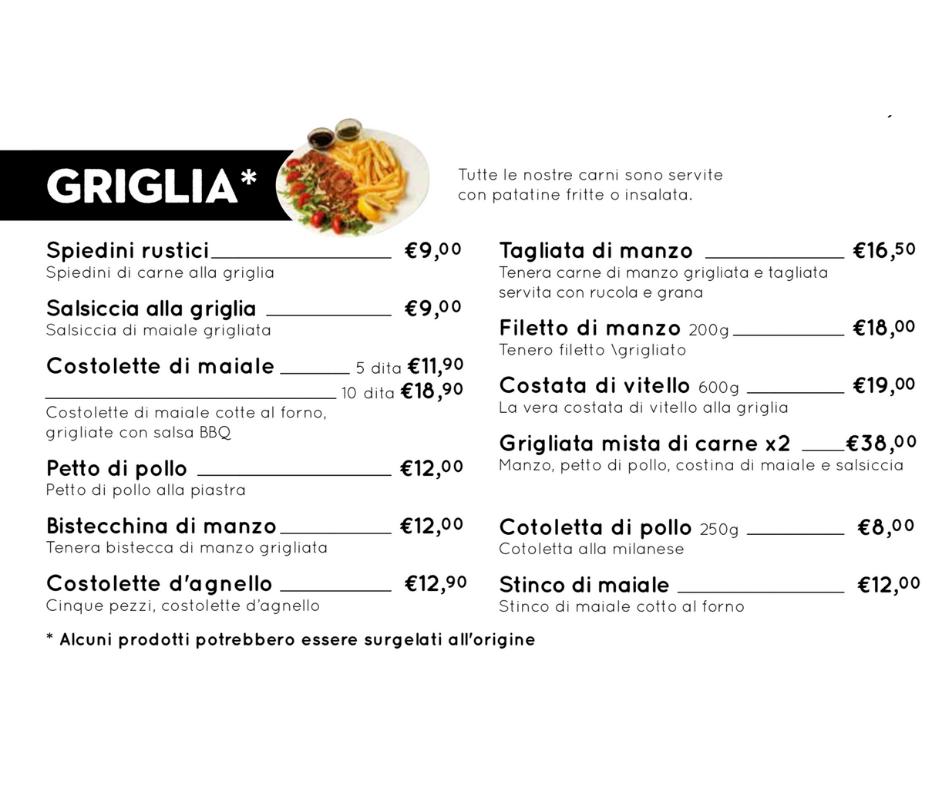 Menu at COOKING LAB restaurant, Ferrara