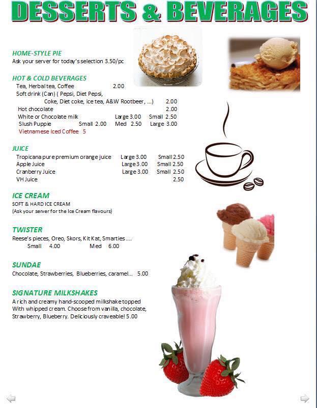 Menu at Arnie's Grill restaurant, Shellbrook
