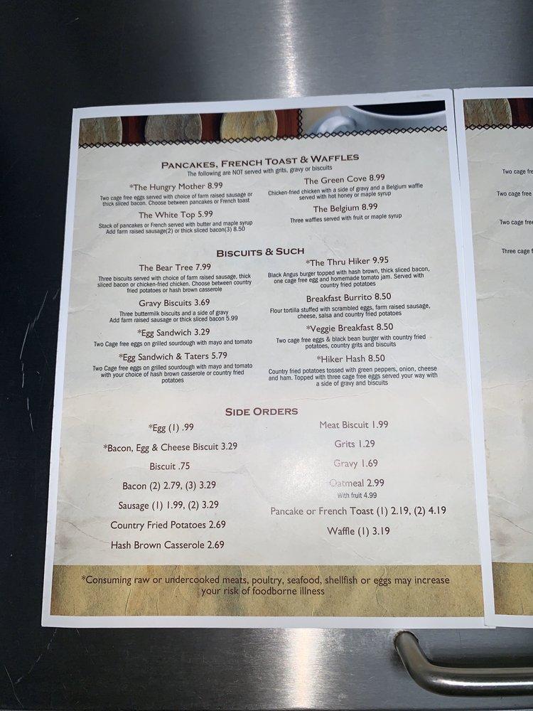 Menu at Damascus Diner cafe, Damascus