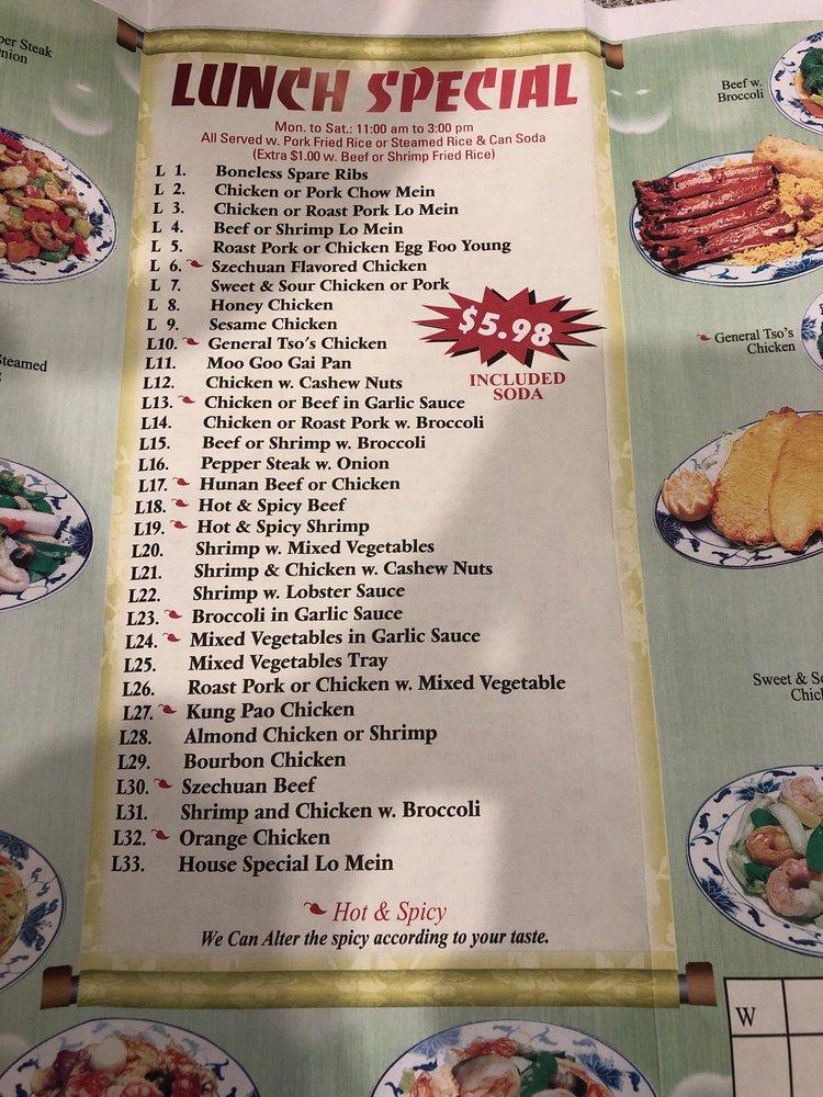 Menu at China Chef restaurant, Odessa