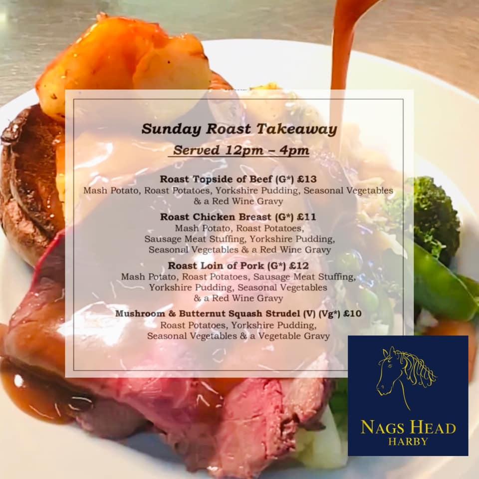 Menu at Nags Head pub & bar, Long Clawson, 20 Main St