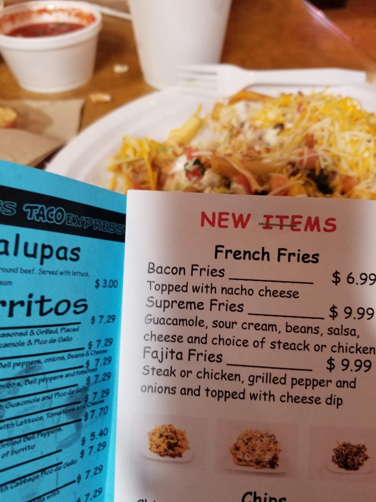 Menu at Taco Express Mexican Grill - Columbia restaurant, Columbia ...