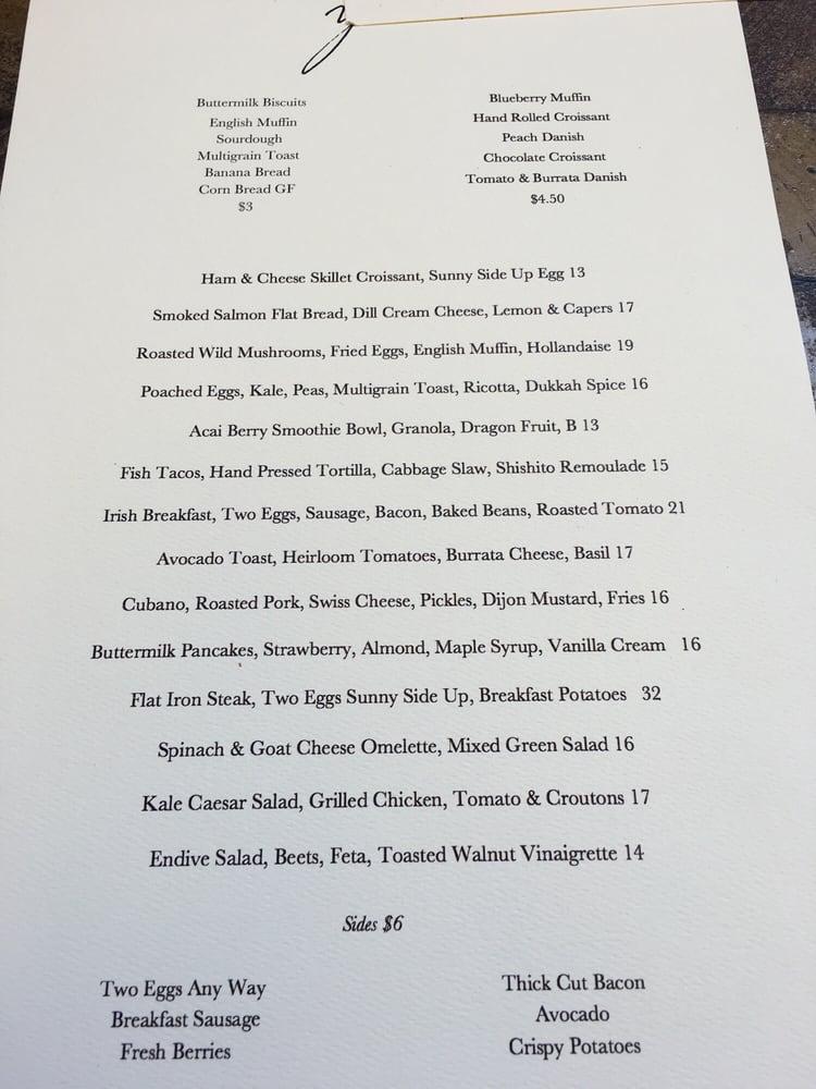 Menu at Ysabel pub & bar, West Hollywood