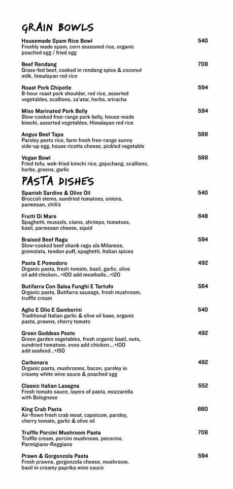 Menu at Dean & Deluca cafe, Makati, Ground Floor Edades Tower