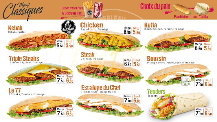 Menu at King Food restaurant, Avon