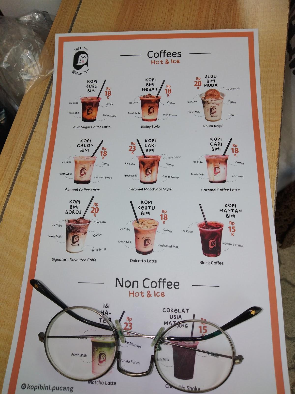 Menu at Ambyar cafe, Surabaya