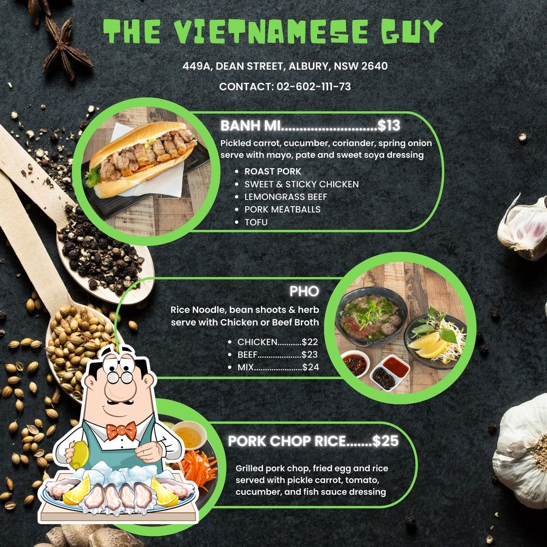 The Vietnamese Guy, Albury - Restaurant menu, prices and reviews