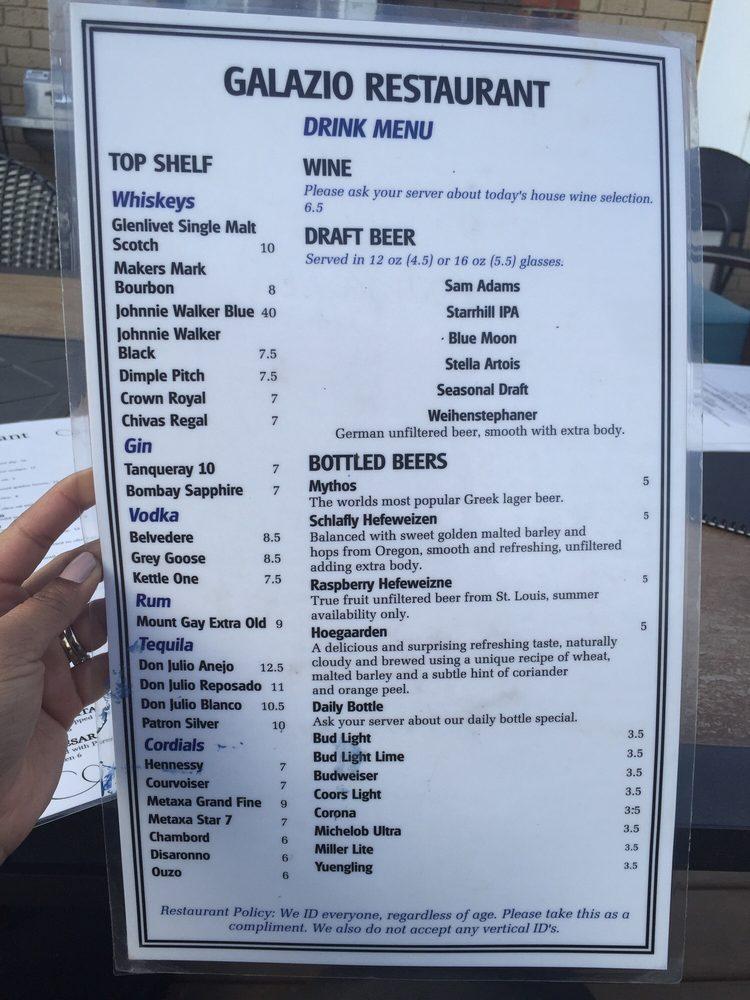 Menu at Galazio Restaurant & Bar, La Plata