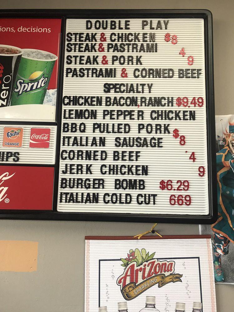 Menu at Hoagie Bear Subs restaurant, Naranja