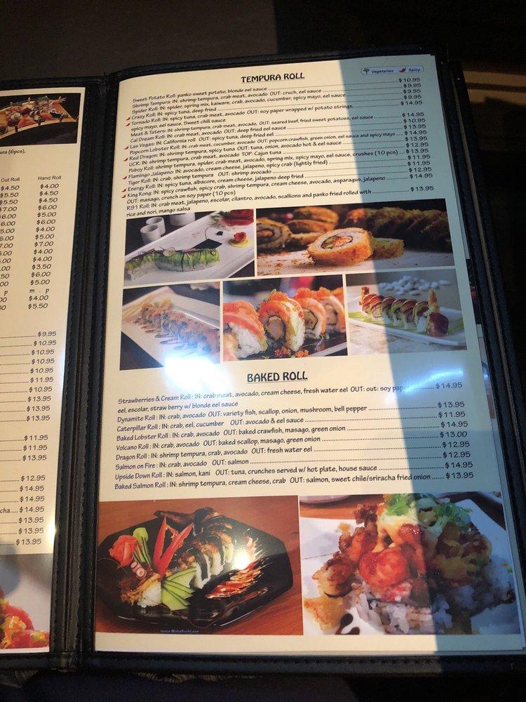 Menu at Sushi R91 restaurant, Riverside