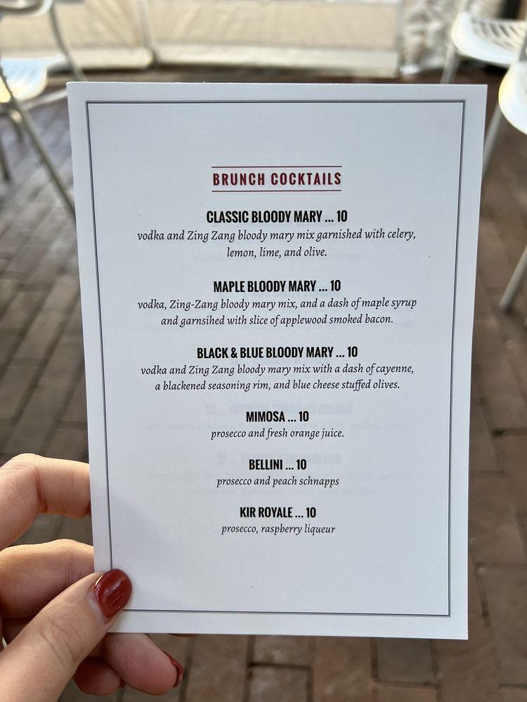 Menu at Azur Restaurant and Patio, Lexington