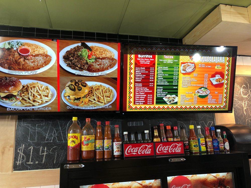 Menu at GUADALAJARA STREET TACOS & HOTDOGS restaurant, Sierra Vista