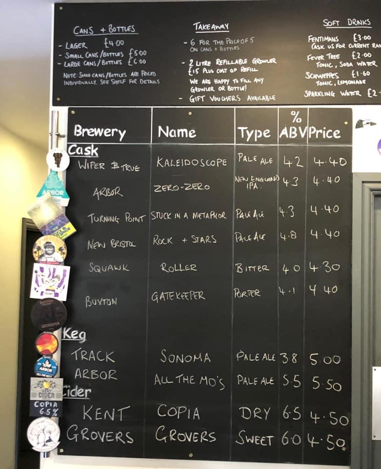 Menu at Hop and Vine pub & bar, Ruislip