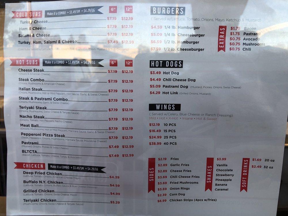 Menu at Original Granite restaurant, Rio Linda