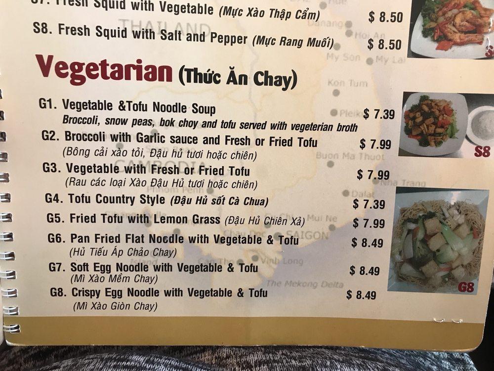 Menu at Phở 62 Grill and Noodle restaurant, Rialto