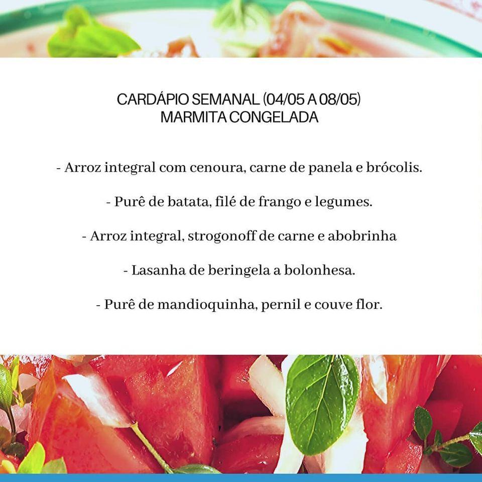 Menu at Salto Café, Itajubá