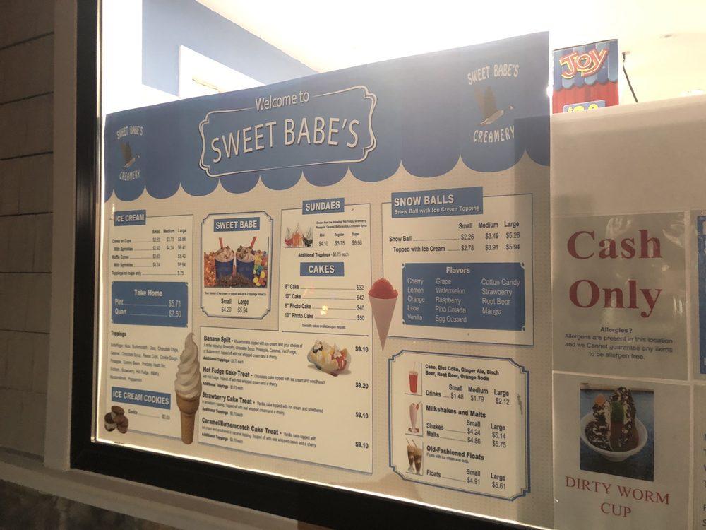 Menu at Sweet Babe's Creamery fast food, Urbana