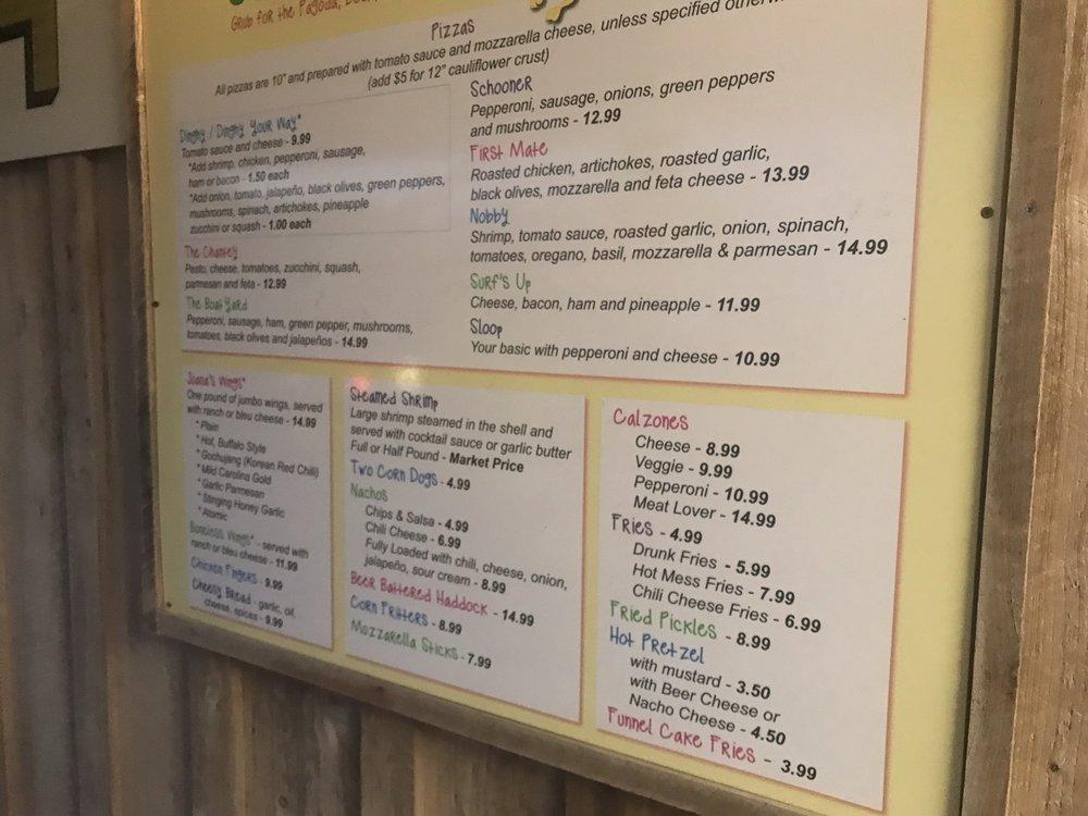 Menu at Sailors Grill pub & bar, Navarre