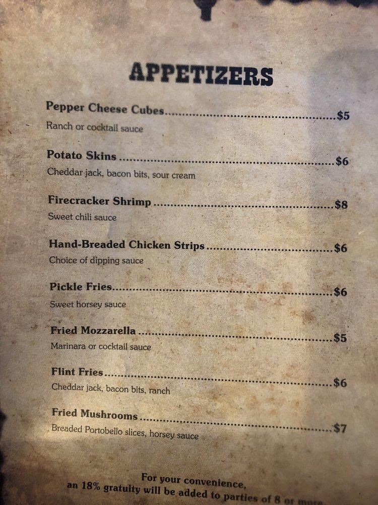 Menu at Osgood Grub Co steakhouse, Osgood