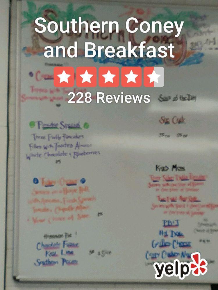 Menu at Southern Coney And Breakfast restaurant, Hilton Head Island