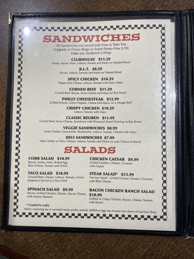 Menu at Ma and Pa's Family Diner restaurant, Yelm