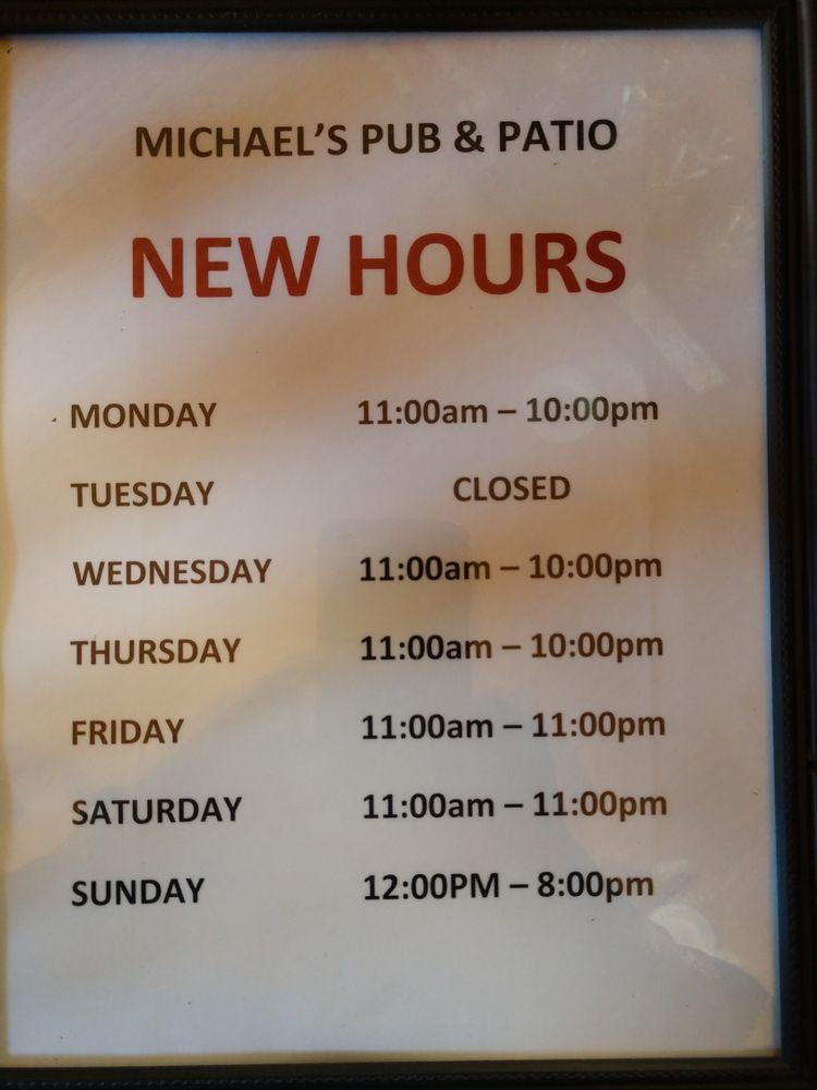 Menu at Michael’s Pub & Patio, New Bern