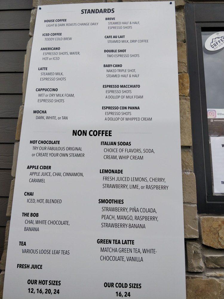 Menu at The Coffee Shop, American Fork, 529 S 500 E e