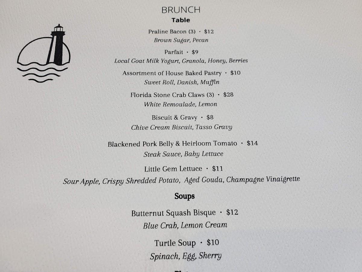 Menu at Tchefuncte's Restaurant, Madisonville