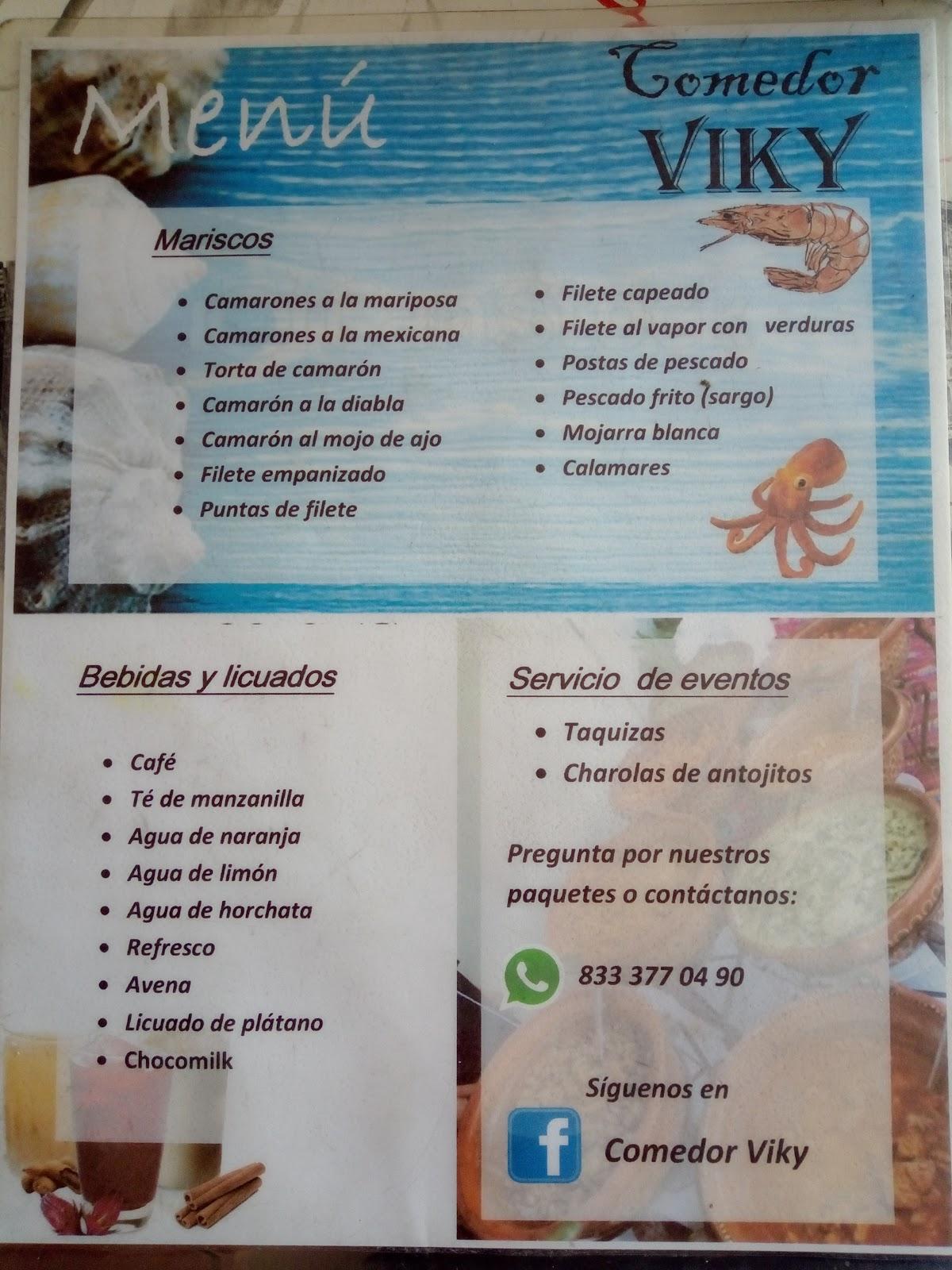 Menu at Comedor VICKY restaurant, Tampico, Rep. Dominicana 213 col