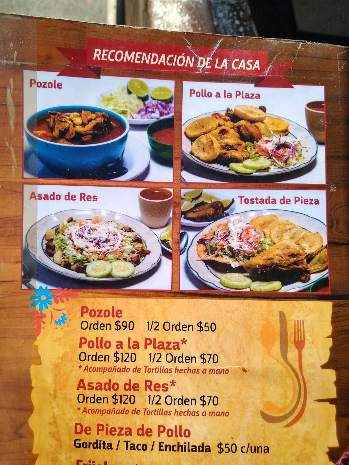 Carta del restaurante Cenaduria Julia Y Mayel, Mazatlán
