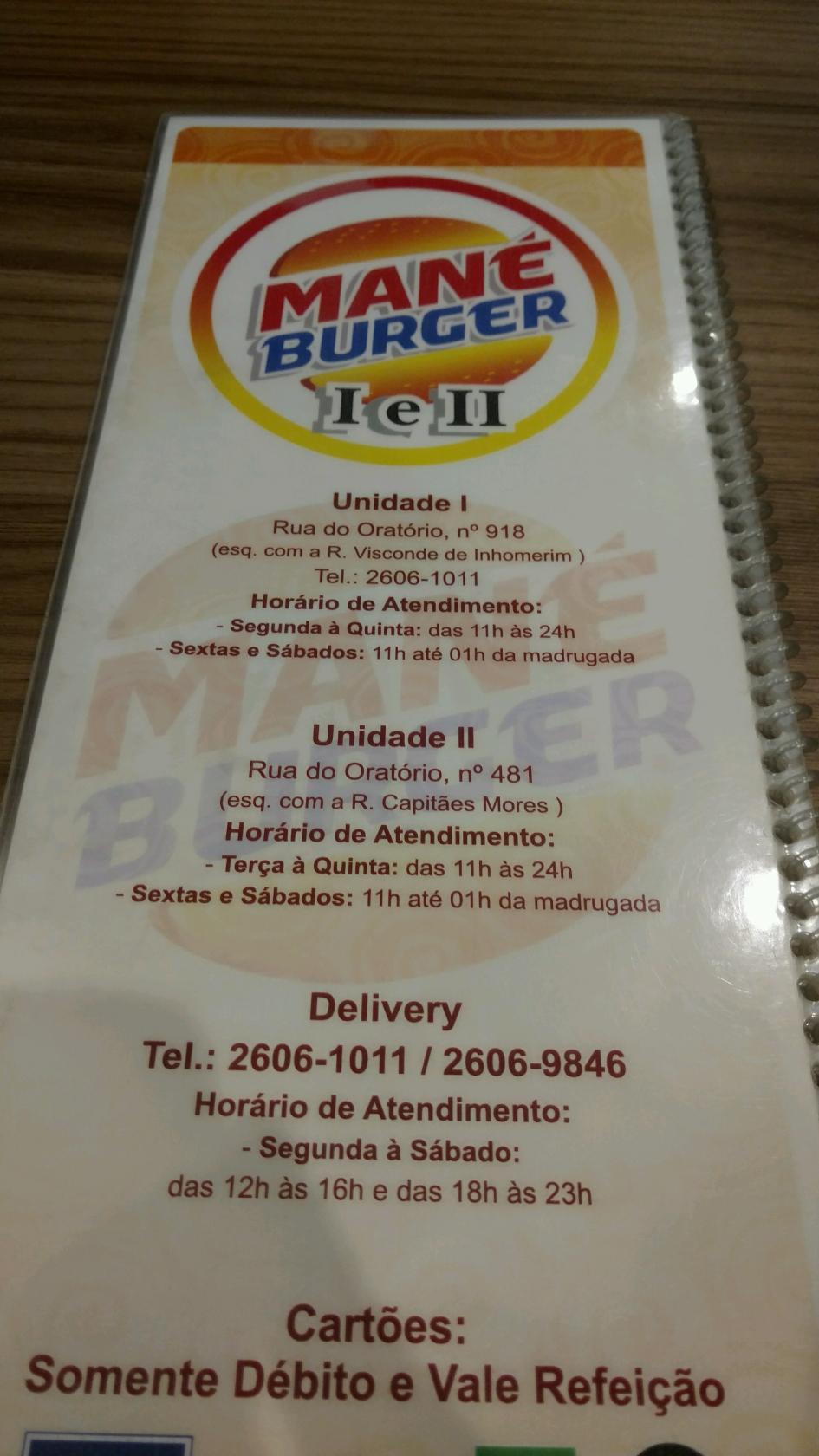 Menu em Cozinha do Mané restaurante, São Paulo, Av. da Justiça