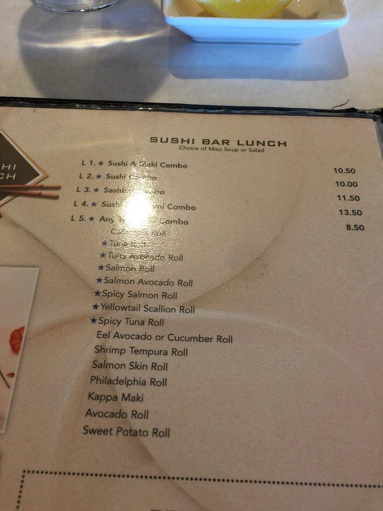 Menu at Jimmy Chen's Asian Cuisine & Cocktail Bar, East Windsor