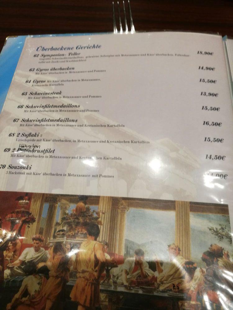 Speisekarte von Parthenon restaurant, Königslutter am Elm
