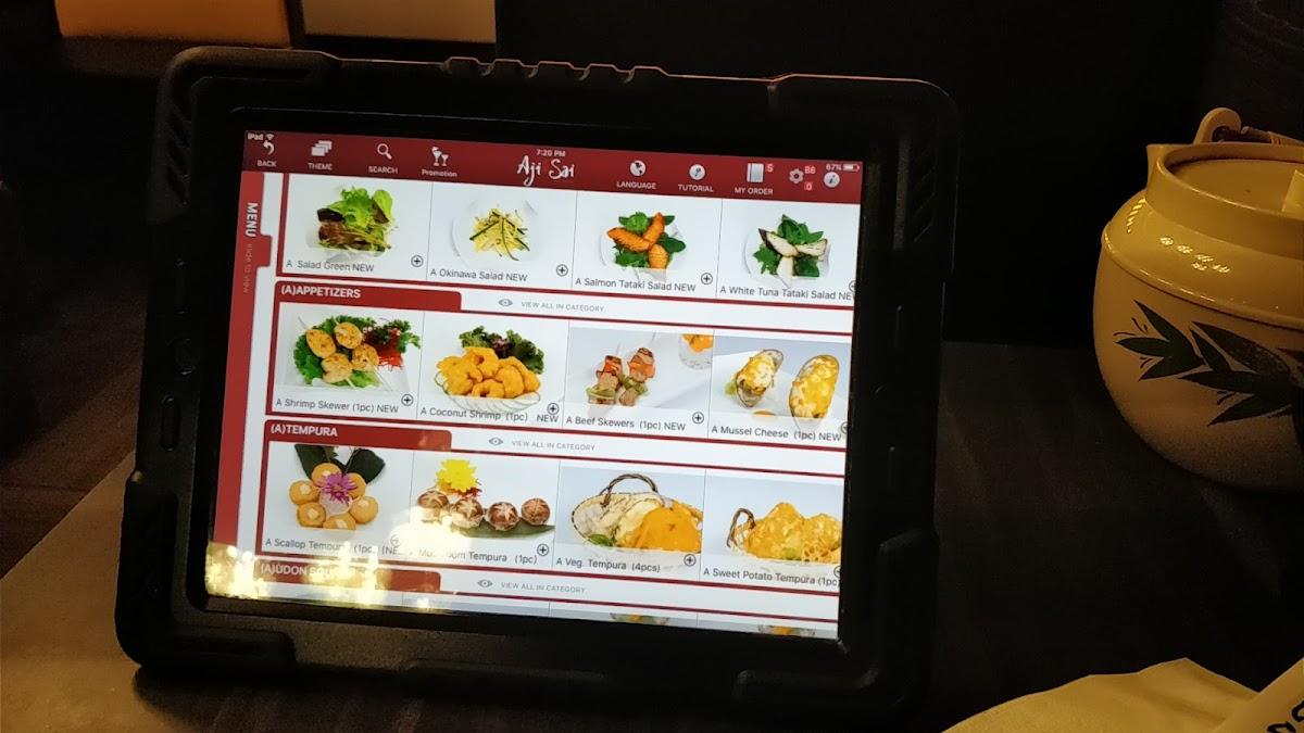 Menu at Aji Sai restaurant, Belleville