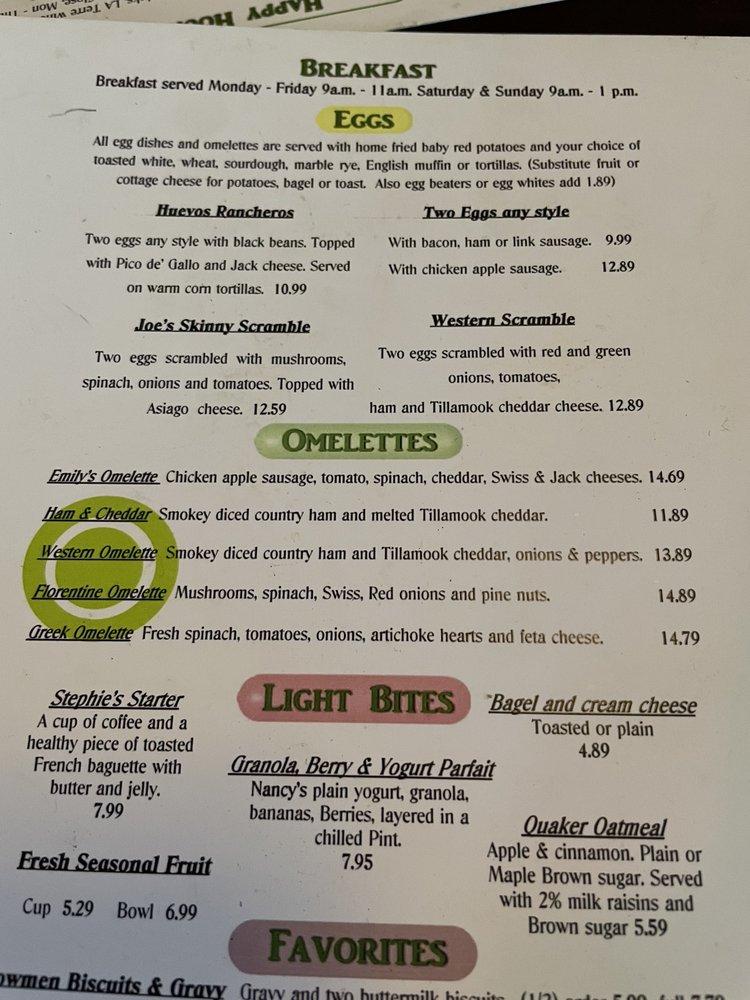 Menu at Clancy's pub & bar, Sherwood