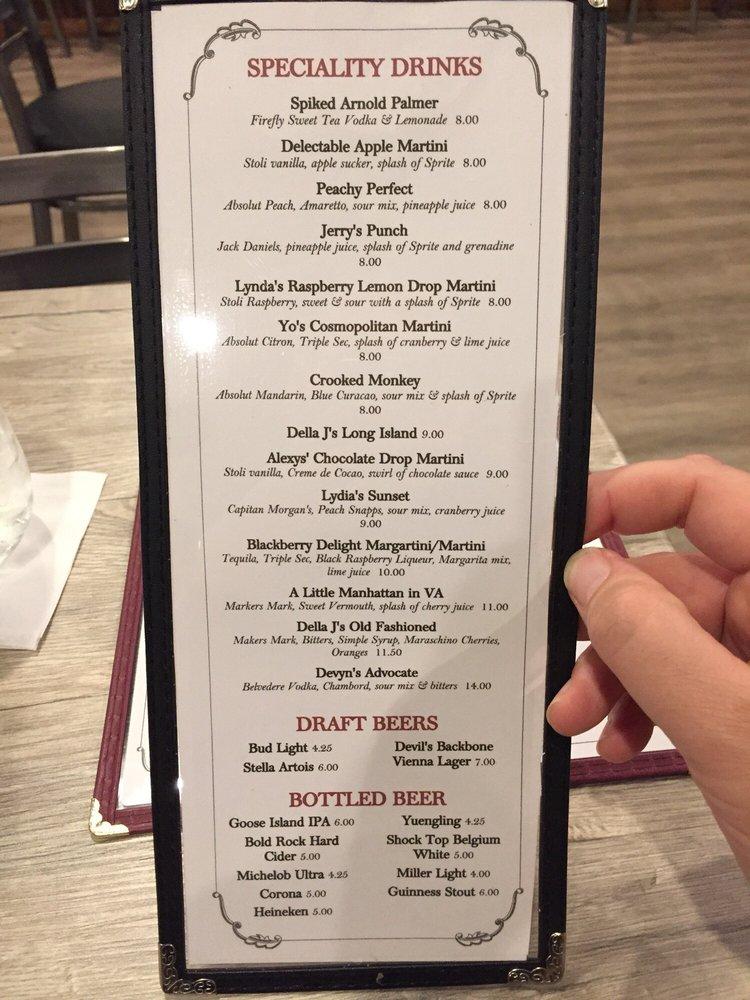 Menu at Della J's Delectables BBQ, Springfield