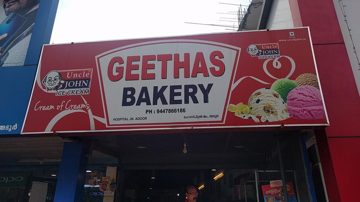 Geethas bakery, Adoor - Restaurant menu, prices and reviews
