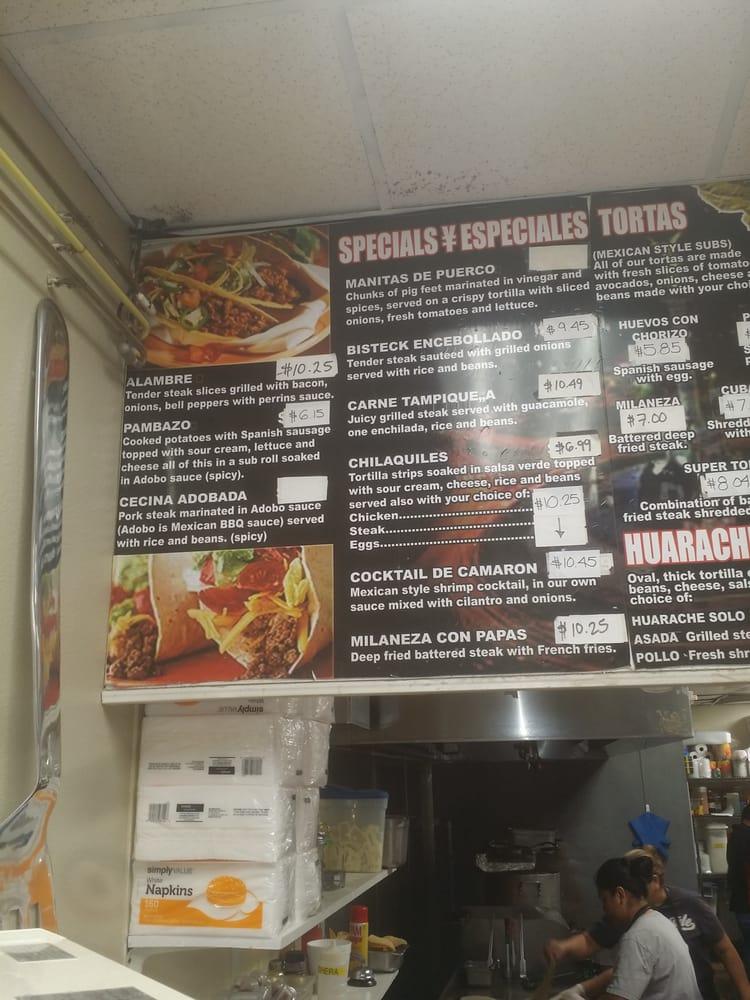 Menu at Los Antojos - Mexican Restaurant, Las Vegas, S Eastern Ave #2
