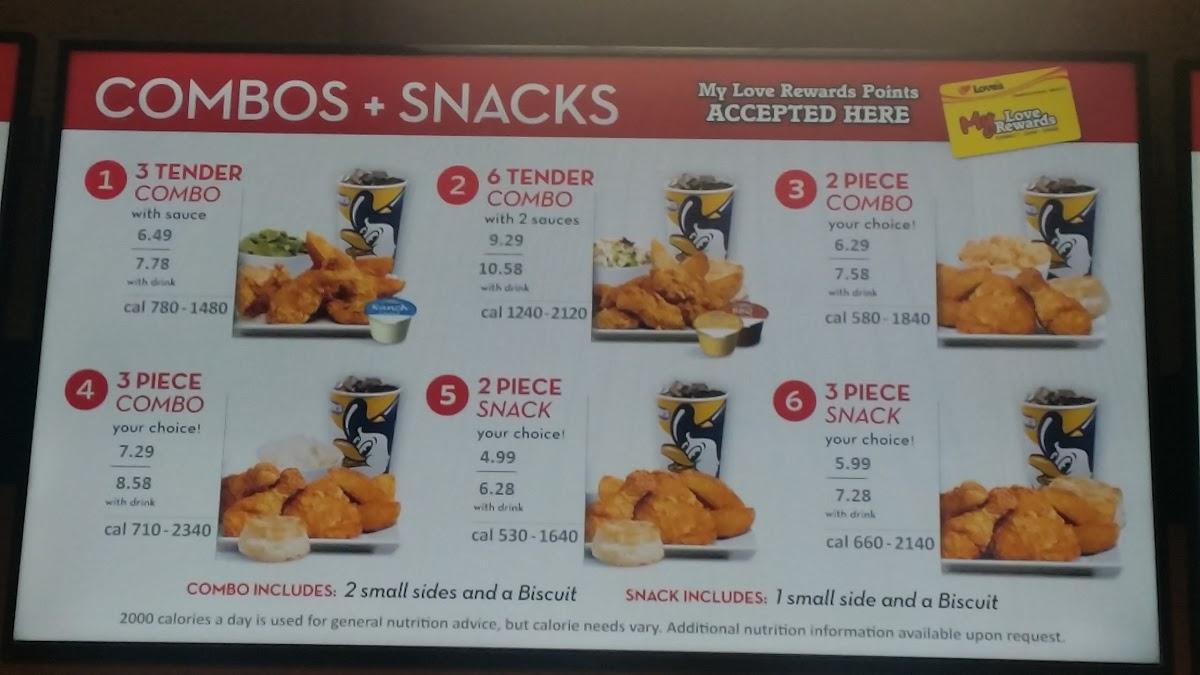 Menu at Chester's Chicken restaurant, Rhome