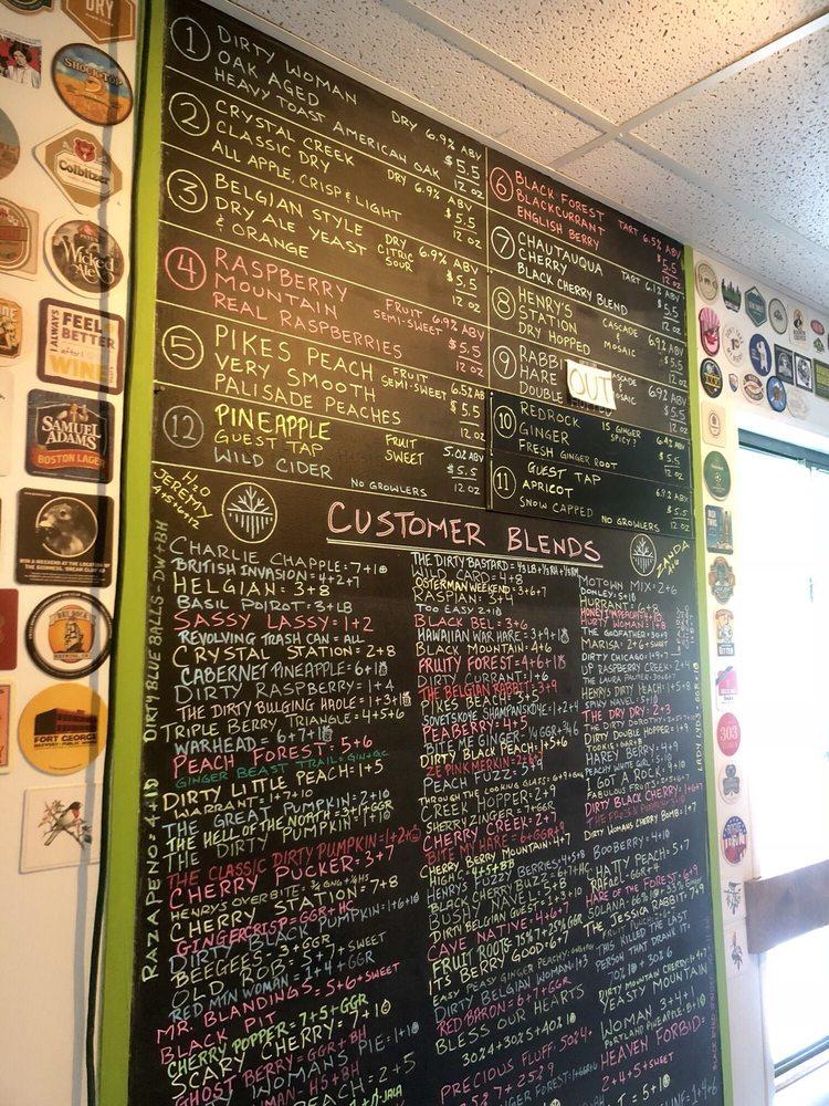 Menu at The Ice Cave Cider House pub & bar, Monument