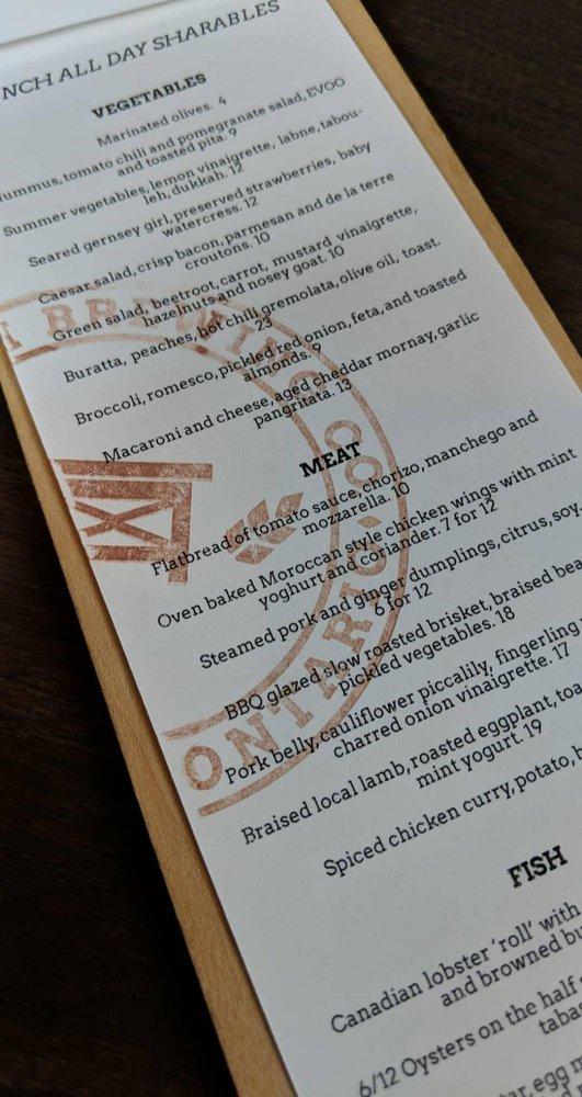 Menu at Bench Brewing, Lincoln