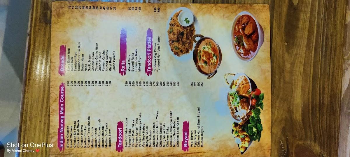 Menu at Da Big Burger, Unnao