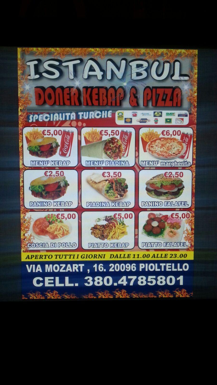 Menu da Istanbul Pizzeria Kebab Sas, Pero