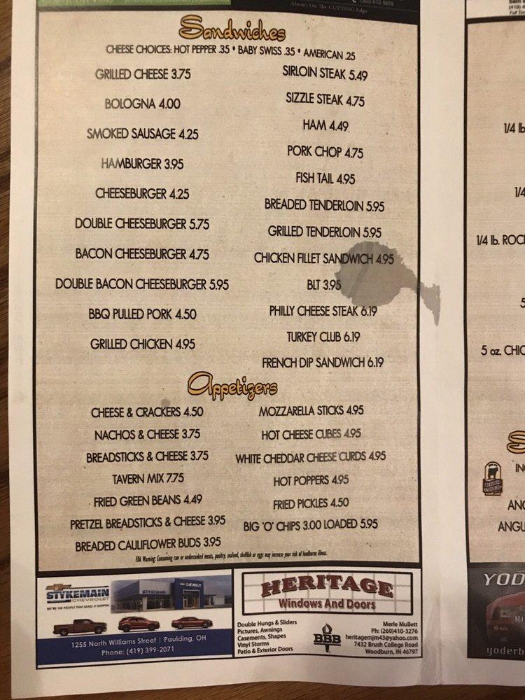 Menu at Oasis Bar & Grill, Antwerp
